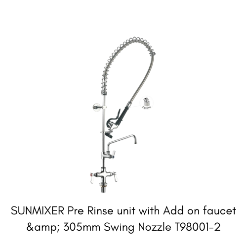 Kitchen Pre Rinse tap assembly – Catersave by Warewashing Solutions